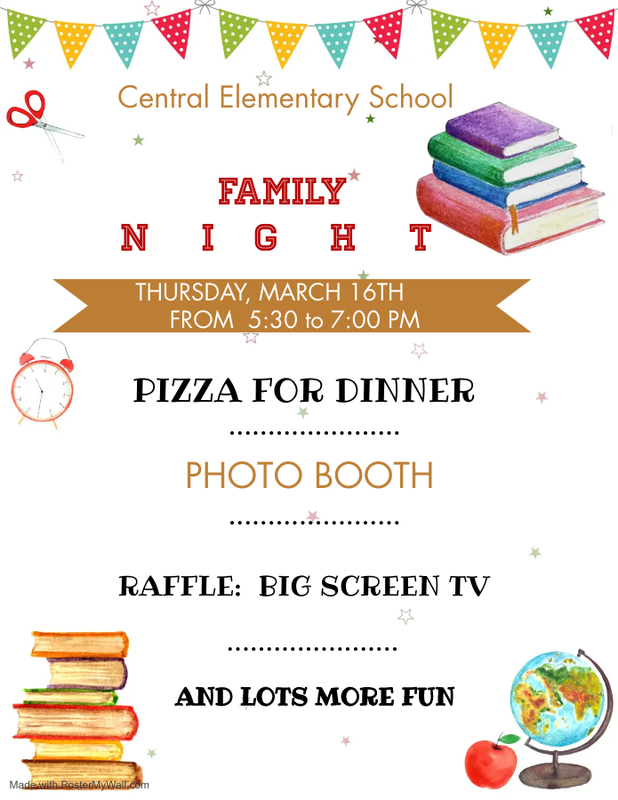 FAMILY NIGHT FLYER SPRING 2023 | Central Elementary